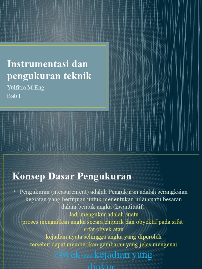 Instrumentasi Dan Pengukuran Teknik Bab I | PDF | Komputer