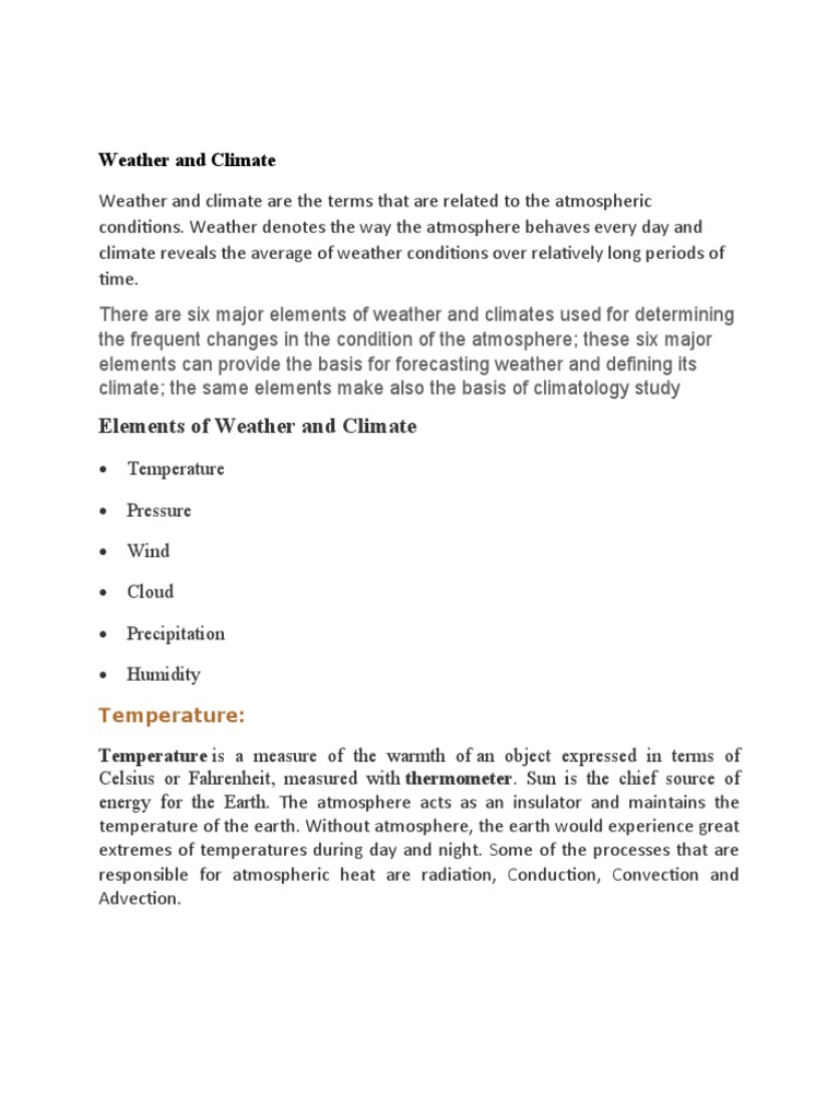 Key Elements of Weather and Climate | PDF | Tropical Cyclones | Cloud