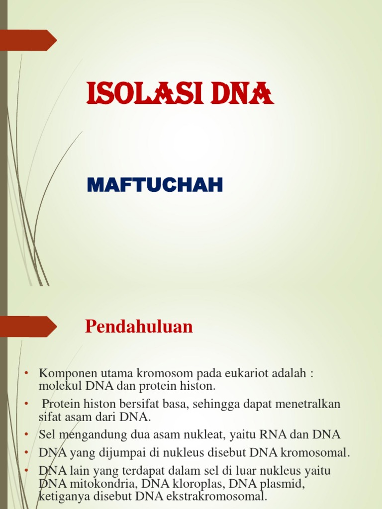 Bab 2. Isolasi Dna | PDF