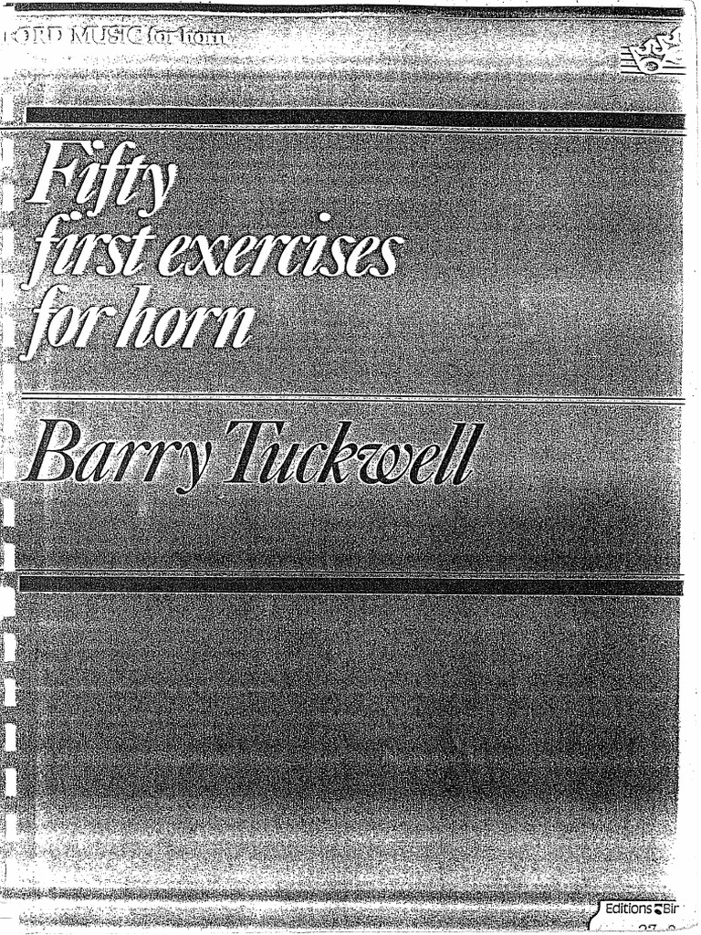 Barry Tuckwell Fifty Exercises | PDF