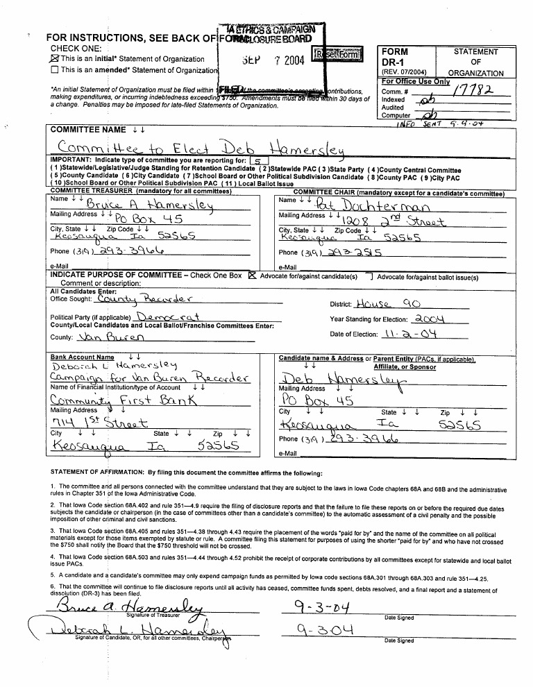 "Jibebdird: C AI 11 For Instructions, See Back of Fo Check One: Form DR ...