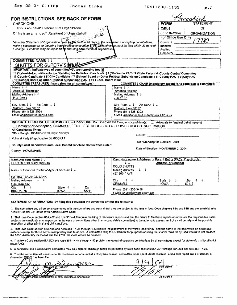 For Instructions, See Back of Form Check One: Form DR-1 OF | PDF ...