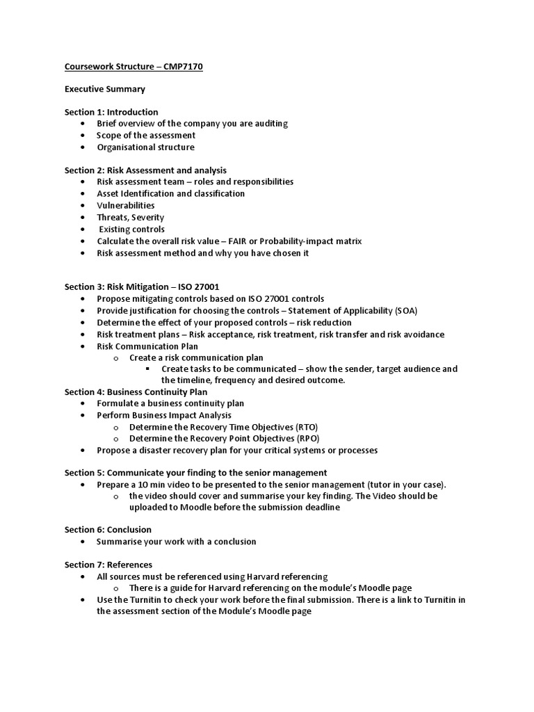 Coursework Structure | PDF