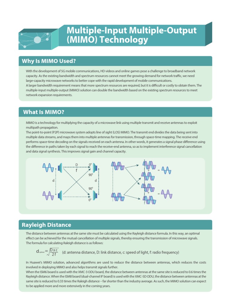 Multiple-Input Multiple-Output (MIMO) Technology | PDF | Mimo ...