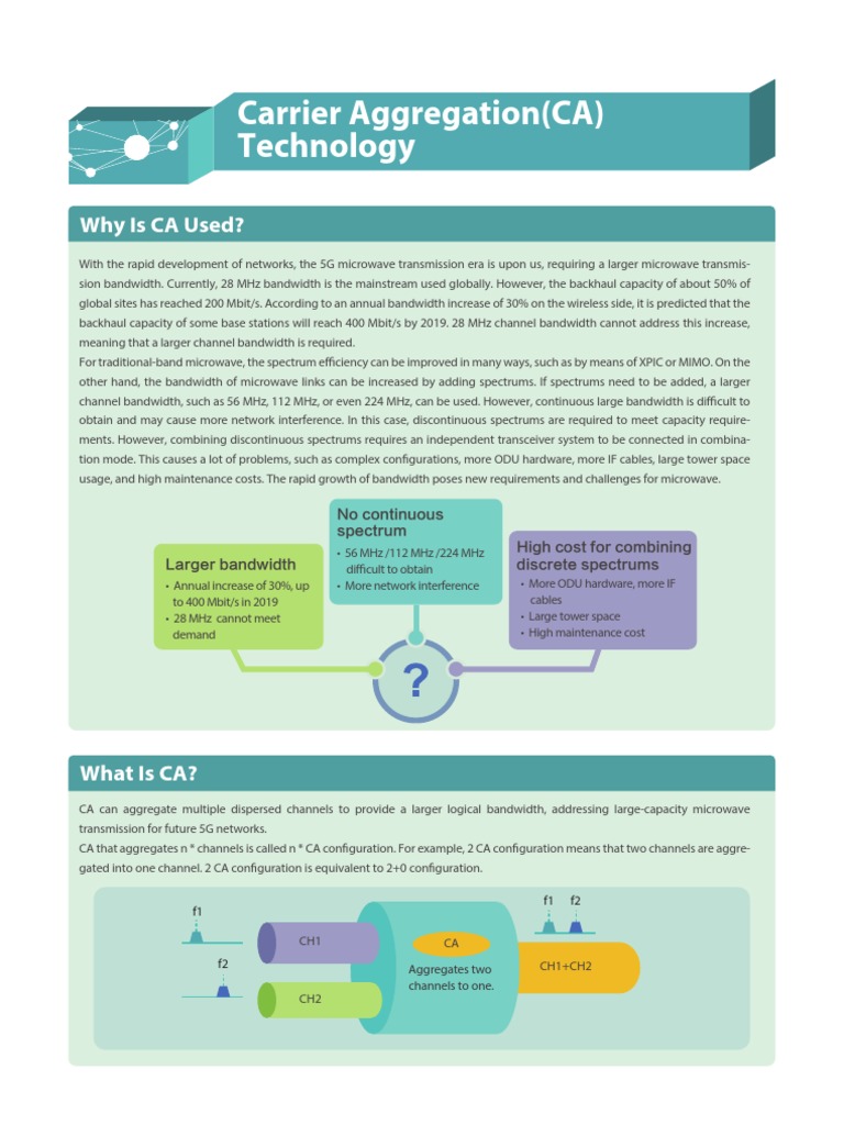 Carrier Aggregation (CA) Technology | PDF | Radio | Computer Network