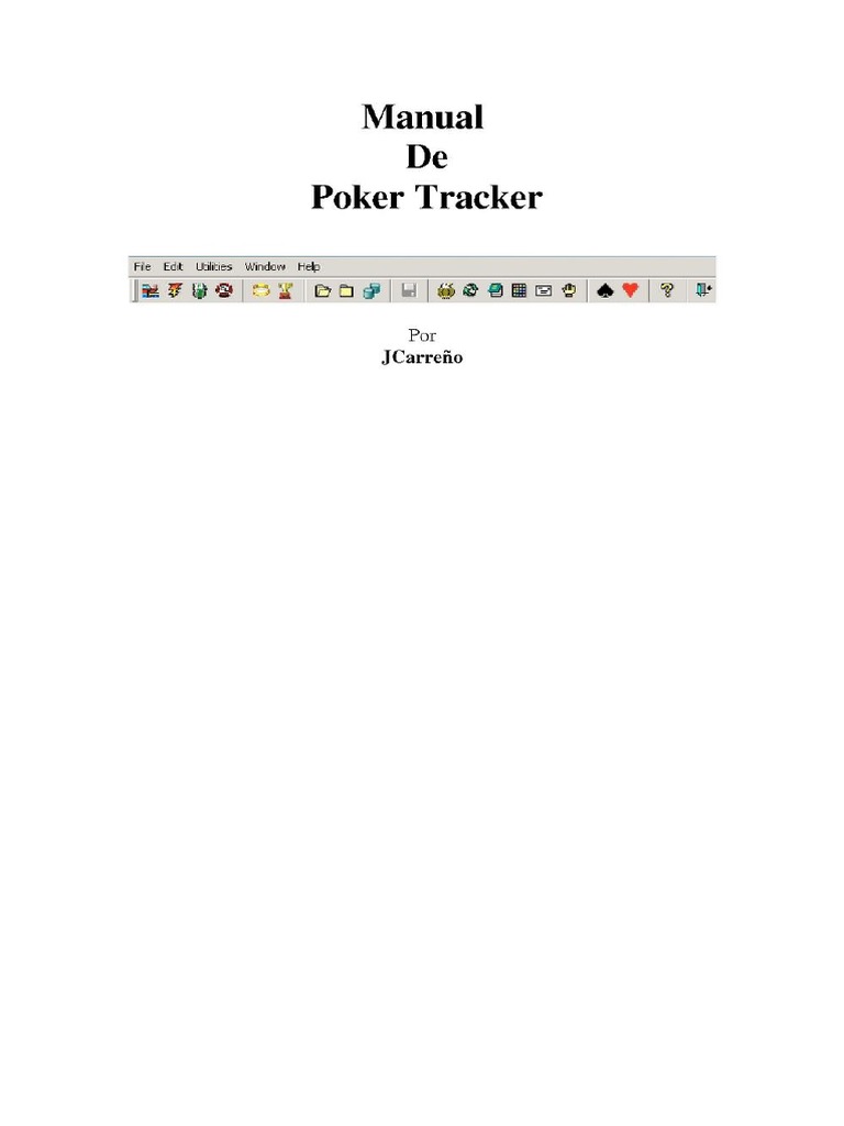 Manual Poker Traker | PDF