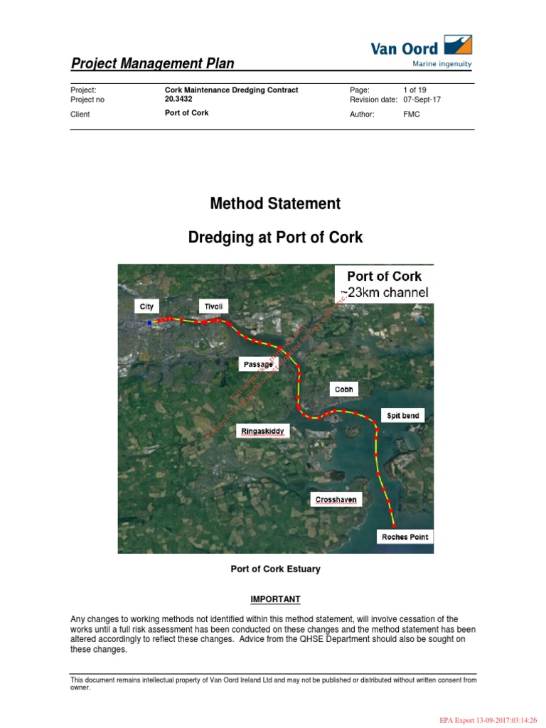Dredger Method Statement | PDF | Dredging | Nature