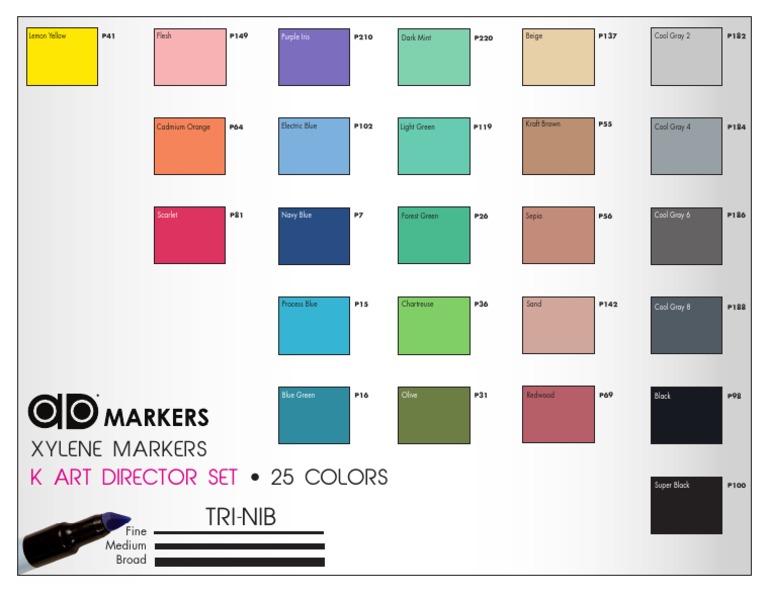 Chartpak SetK ColorChart | PDF