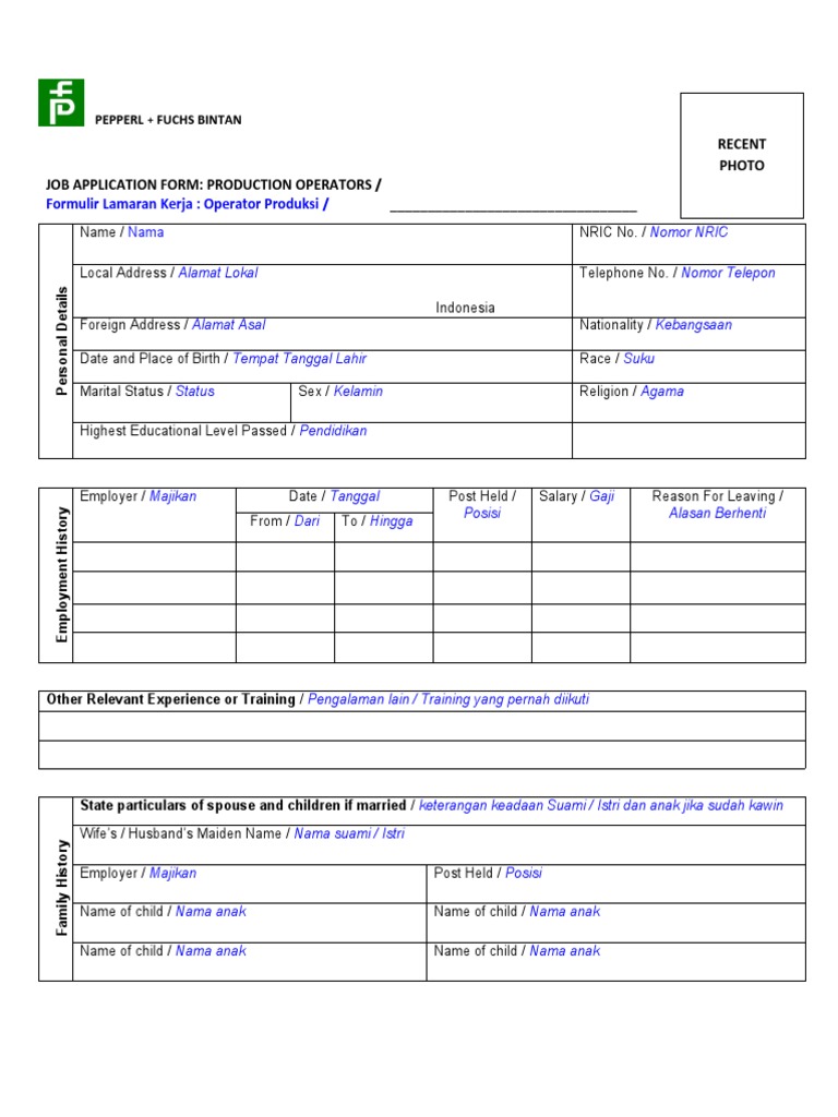 Job Application Opr | PDF