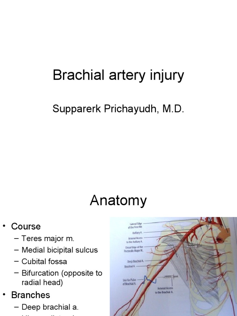 RTC Brachial Artery Injury and Upper Ext Fasciotomy | PDF | Ischemia ...