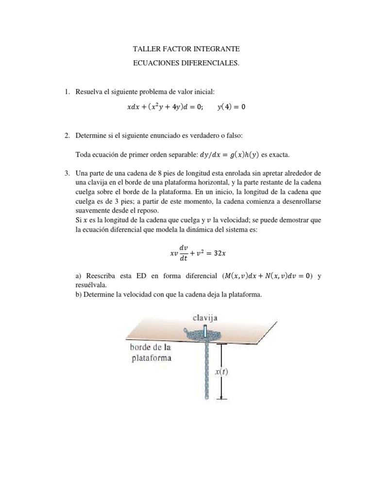Taller Factor Integrante | PDF