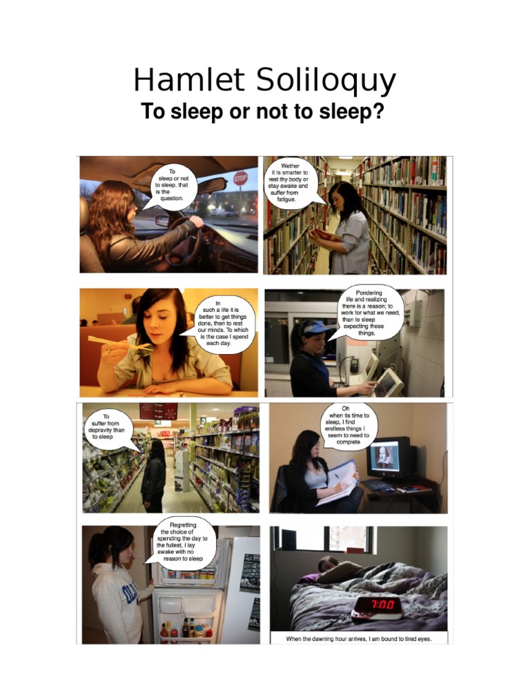 Hamlet's "To Sleep" Soliloquy Analysis | PDF