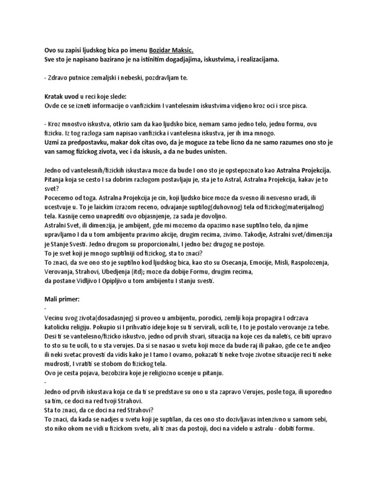 Kosmicki Covek | PDF