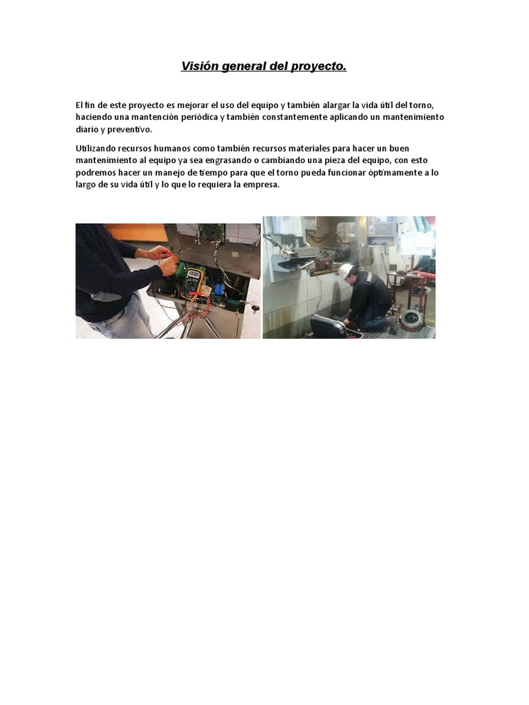 Visión General Del Proyecto | PDF