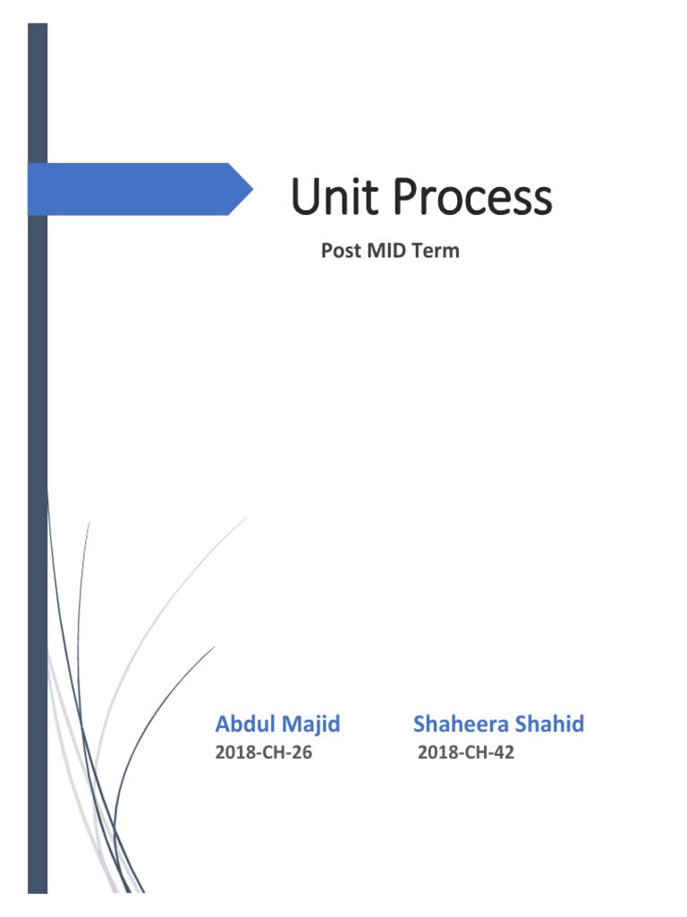 Unit Process | PDF | Chemical Reactions | Hydrogenation