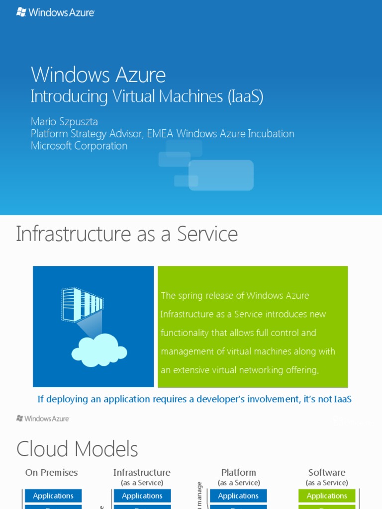02 Windows Azure Virtual Machines | PDF