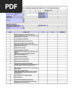 AHU Checklist | PDF | Duct (Flow) | Hvac