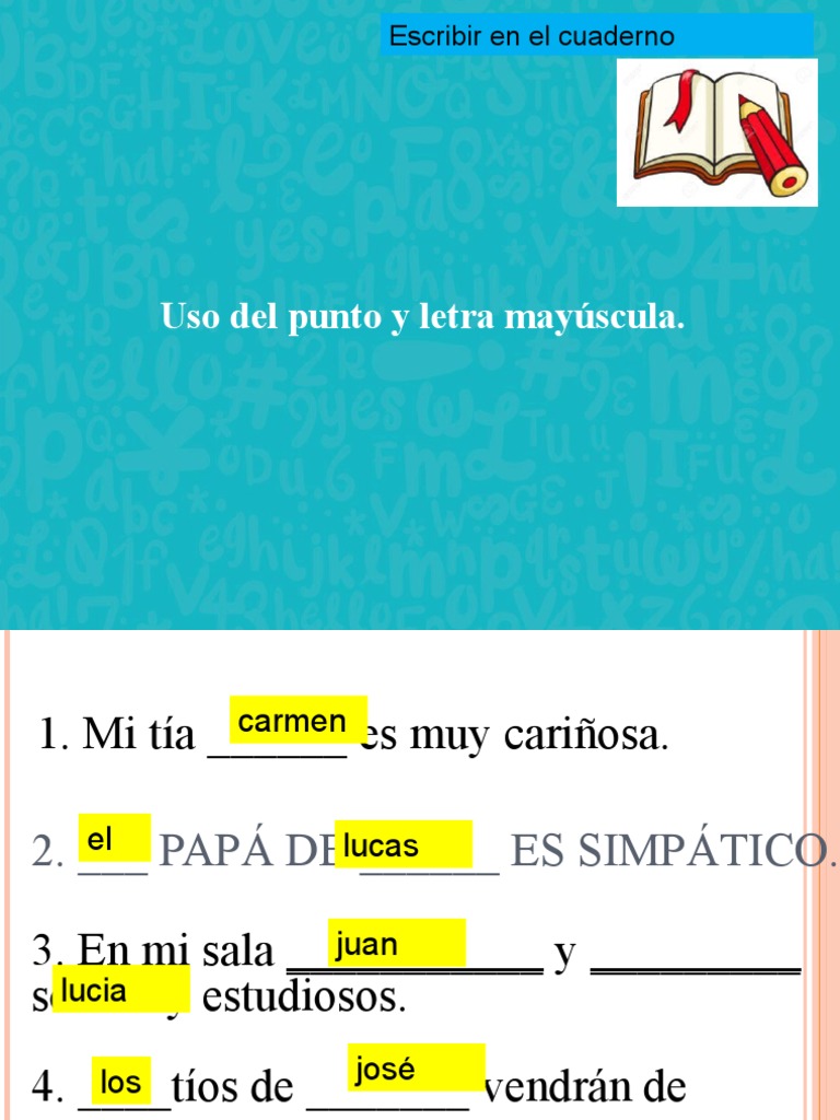El Uso Del Punto y La Letra Mayúscula | PDF