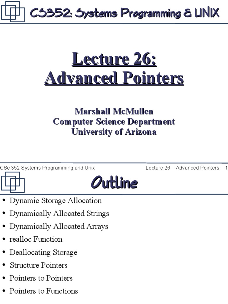 Advanced Pointers In C Pdf Pointer Computer Programming C Programming Language 