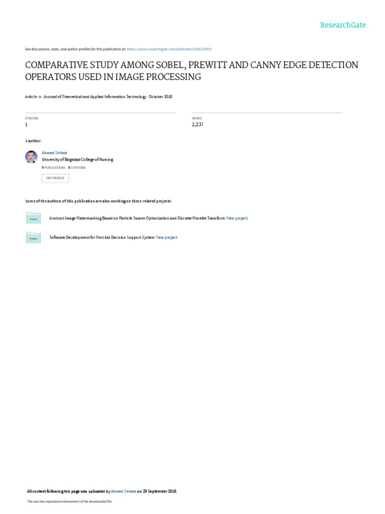 Comparative Study Among Sobel, Prewitt and Canny Edge Detection ...