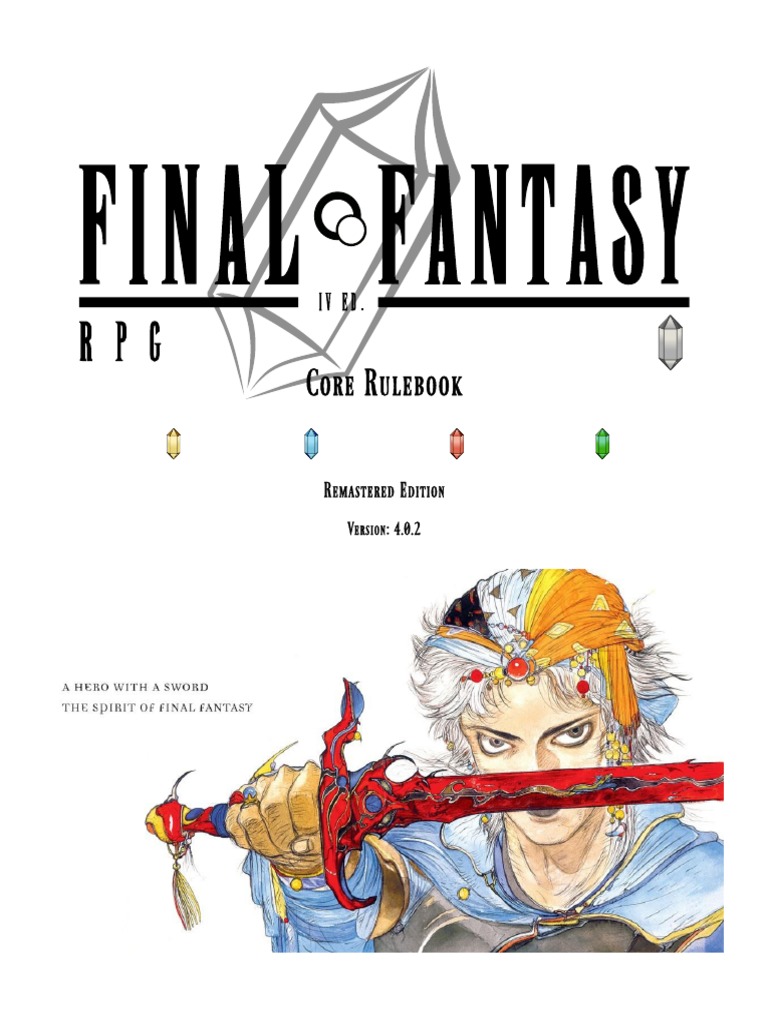 Final Fantasy RPG 4th Edition - Remastered | PDF | Role Playing Games ...