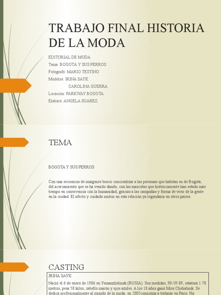 Trabajo Final Historia de La Moda | PDF | Moda | Ropa