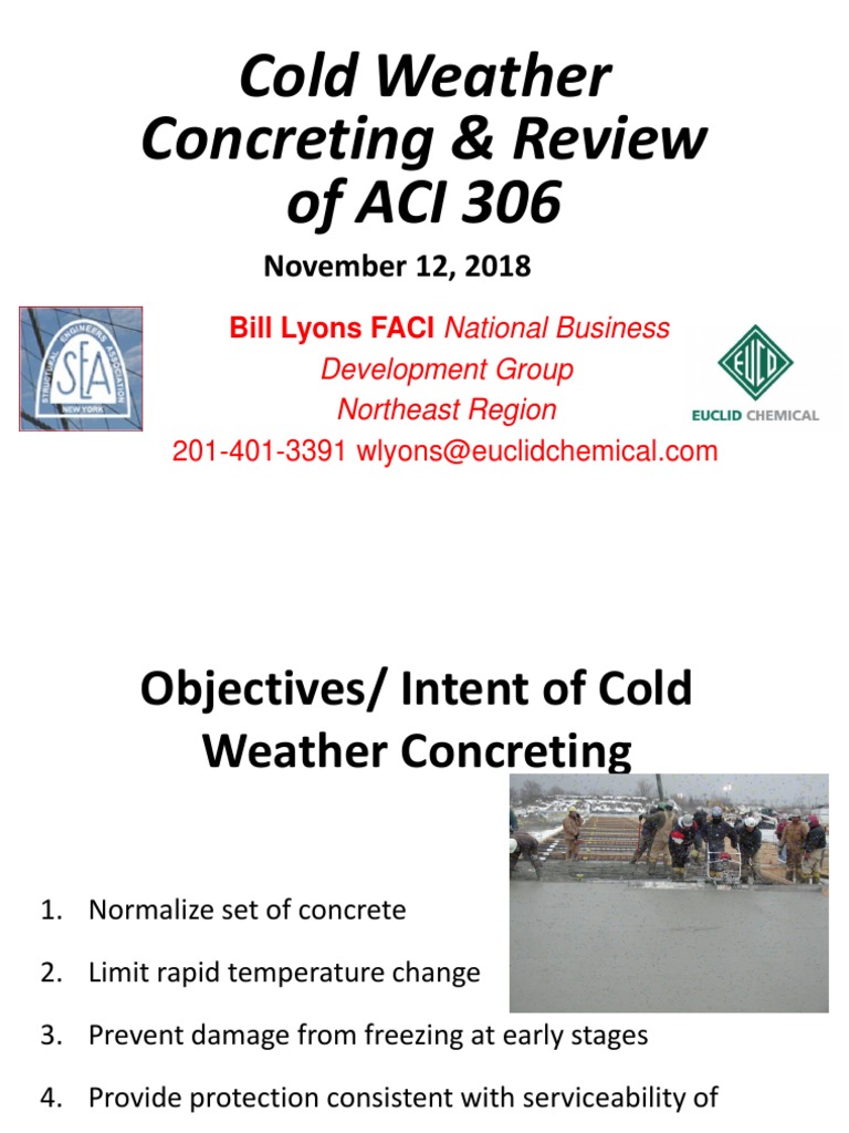 ACI 306R-16 Cold Weather Concreting Guide | PDF | Concrete | Cement