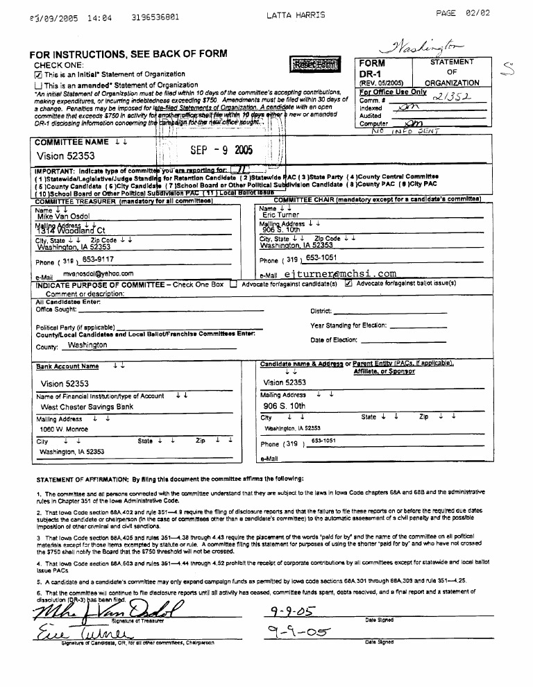 For Instructions See Back of Form Form Dr-1: For Office Use Ohlx ...