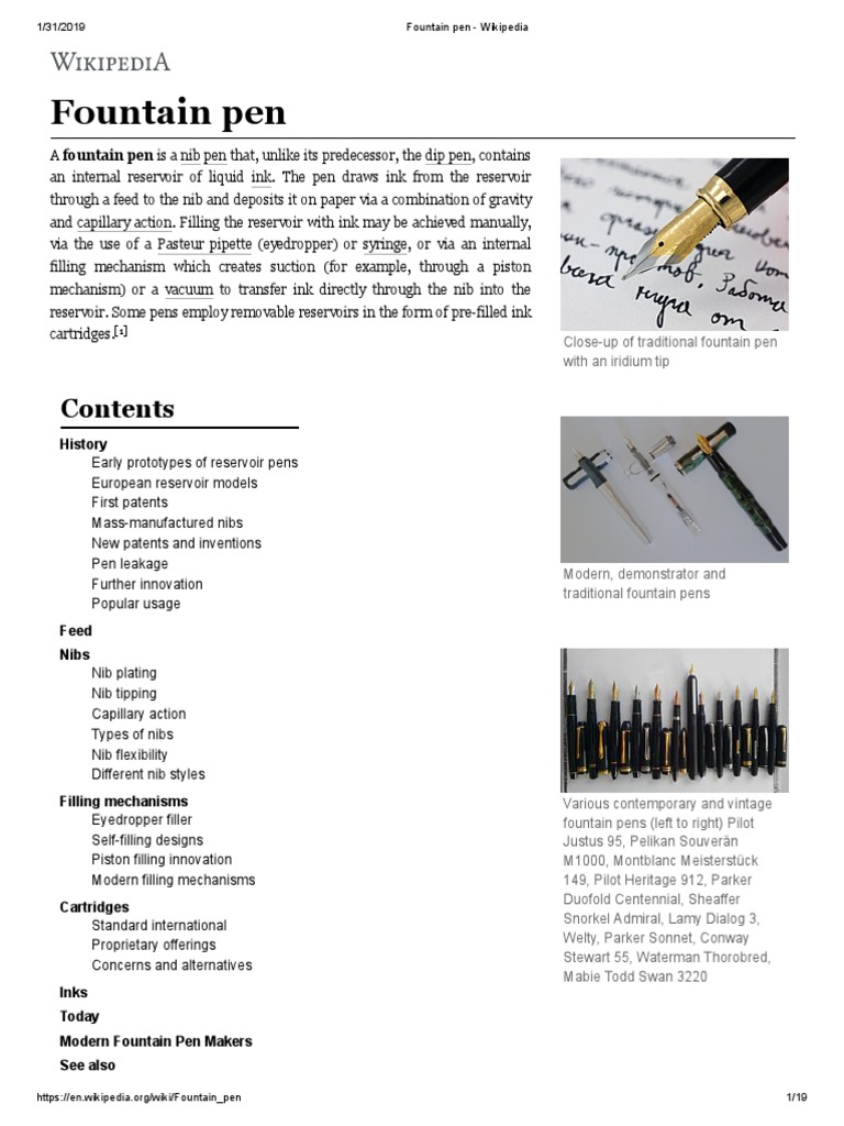Fountain Pen | PDF | Pen | Tools