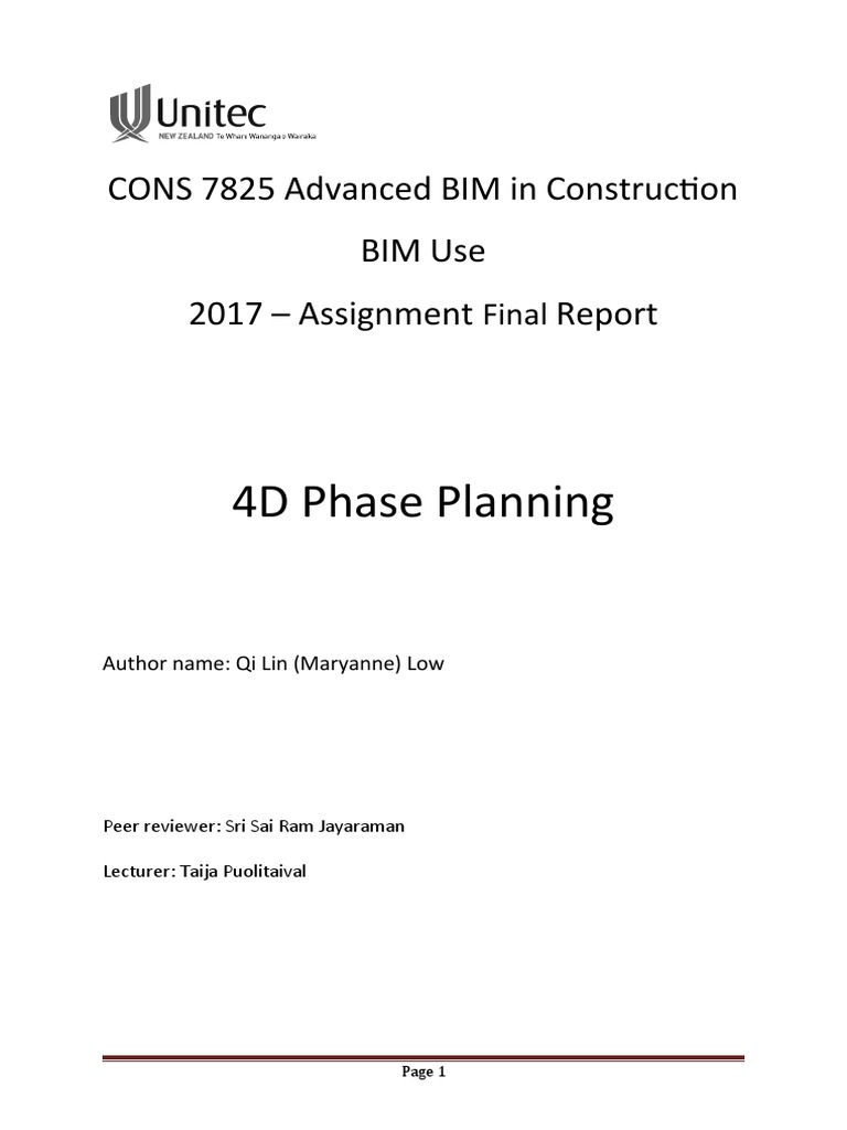 4D Phase Planning: CONS 7825 Advanced BIM in Construction Bim Use 2017 ...