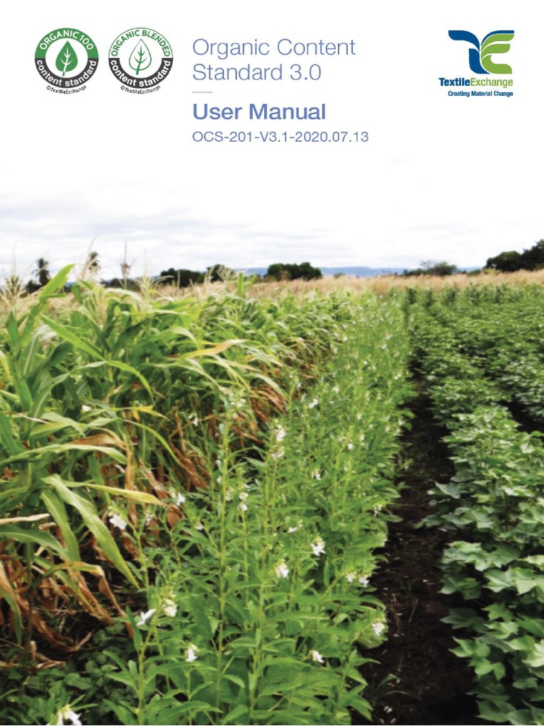 OCS 201 V3.1 OCS User Manual | PDF | Organic Farming | Yarn