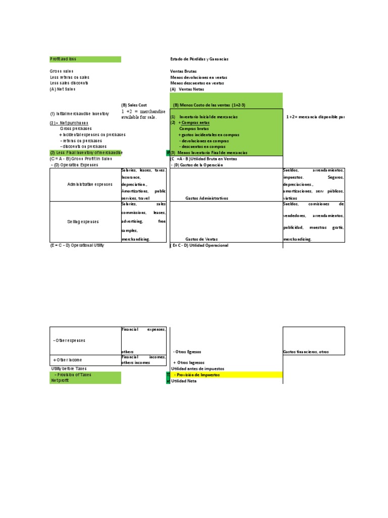 Estructura de Un PYG | PDF | Business