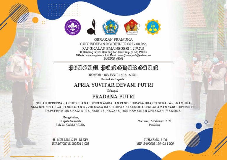 Sertifikat Pramuka Pdf