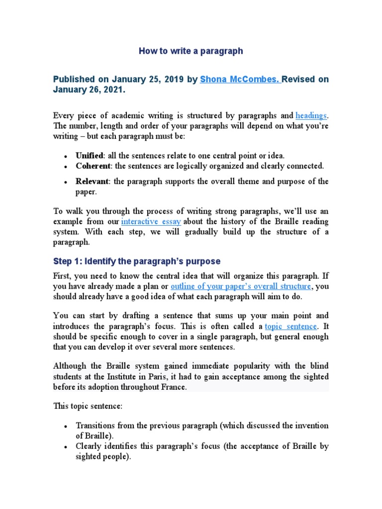 How To Structure An Essay | PDF | Visual Impairment | Essays