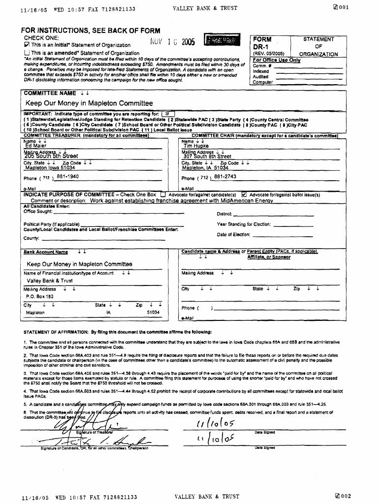 V%Oulnth: For Instructions, See Back of Form I Ugi L U Form Dr-1 | PDF ...