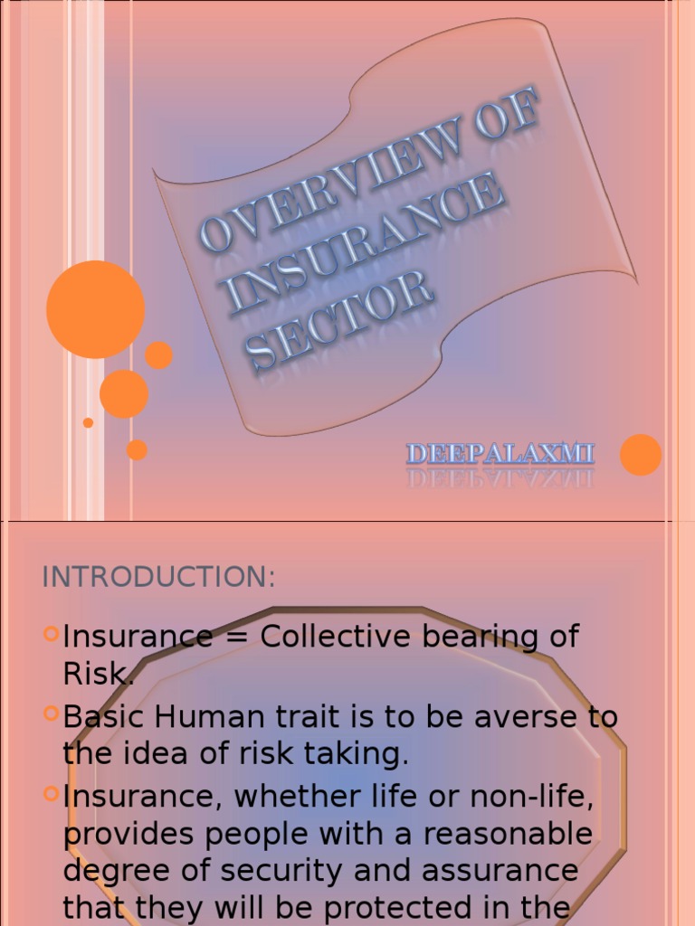 Overview of Insurance Sector India | PDF | Insurance | Life Insurance
