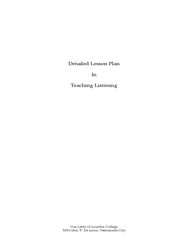 6119216-Detailed-Lesson-Plan-in-Teaching-Listening in Remedial | PDF ...