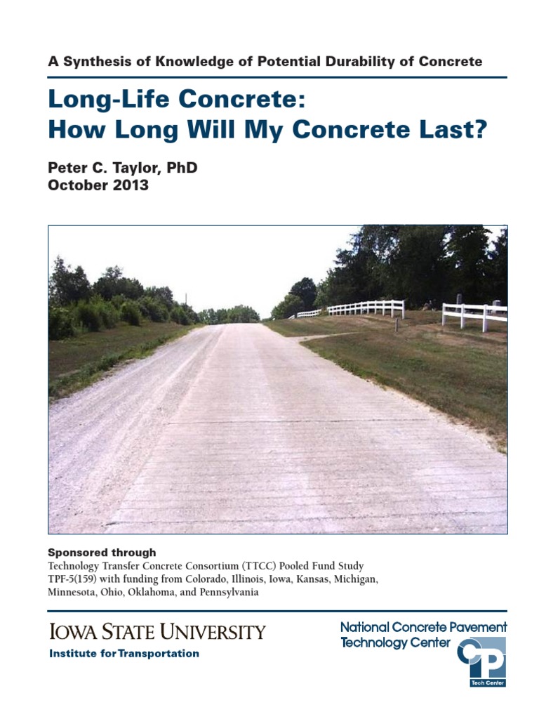 Long-Life Concrete: How Long Will My Concrete Last?: Peter C. Taylor ...