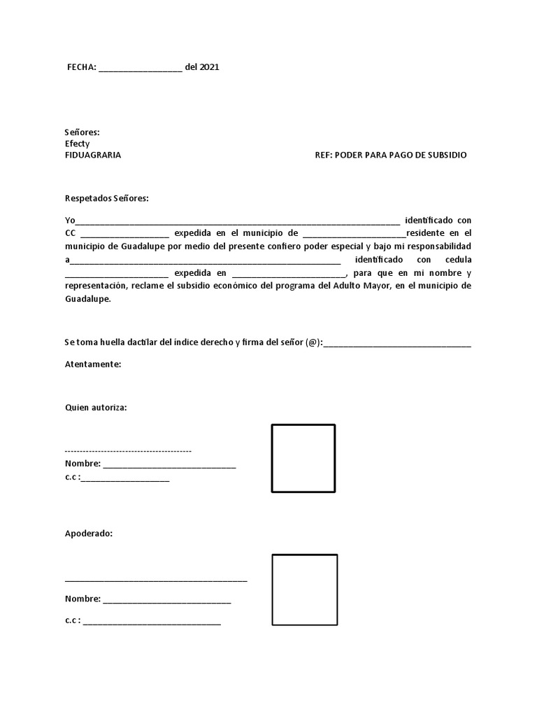 Modelo de Poderes | PDF