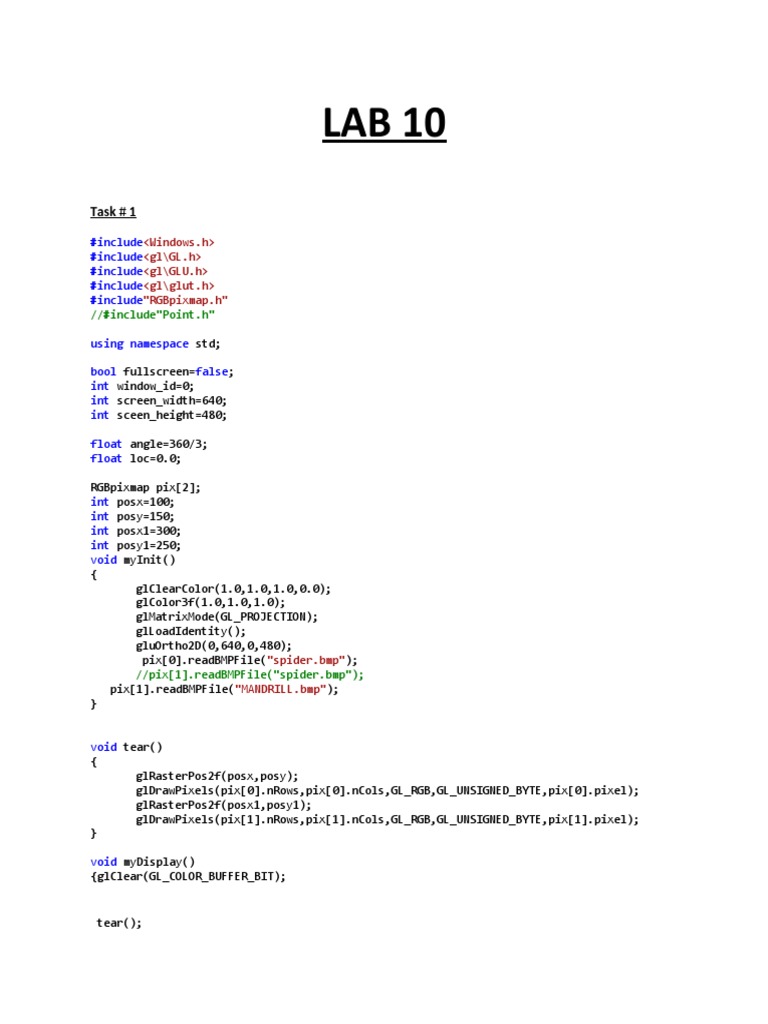 OpenGL Texture Mapping Lab | PDF | Texture Mapping | Computer Science
