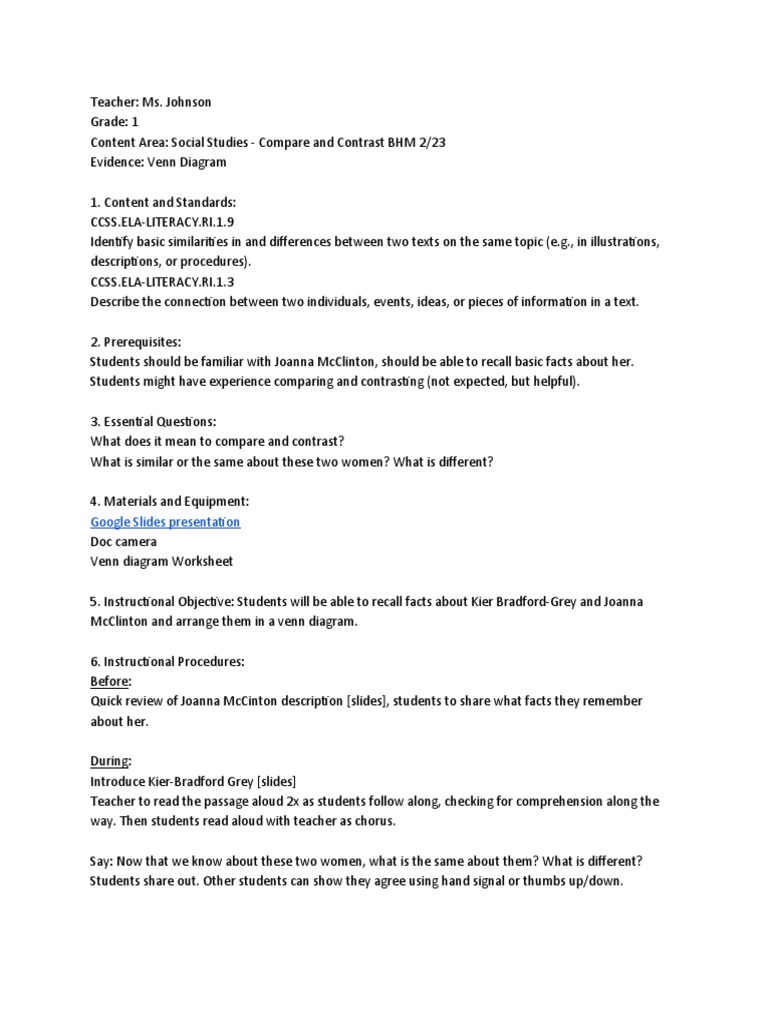 PLP Additional Lesson Plan Social Studies | PDF | Reading Comprehension ...