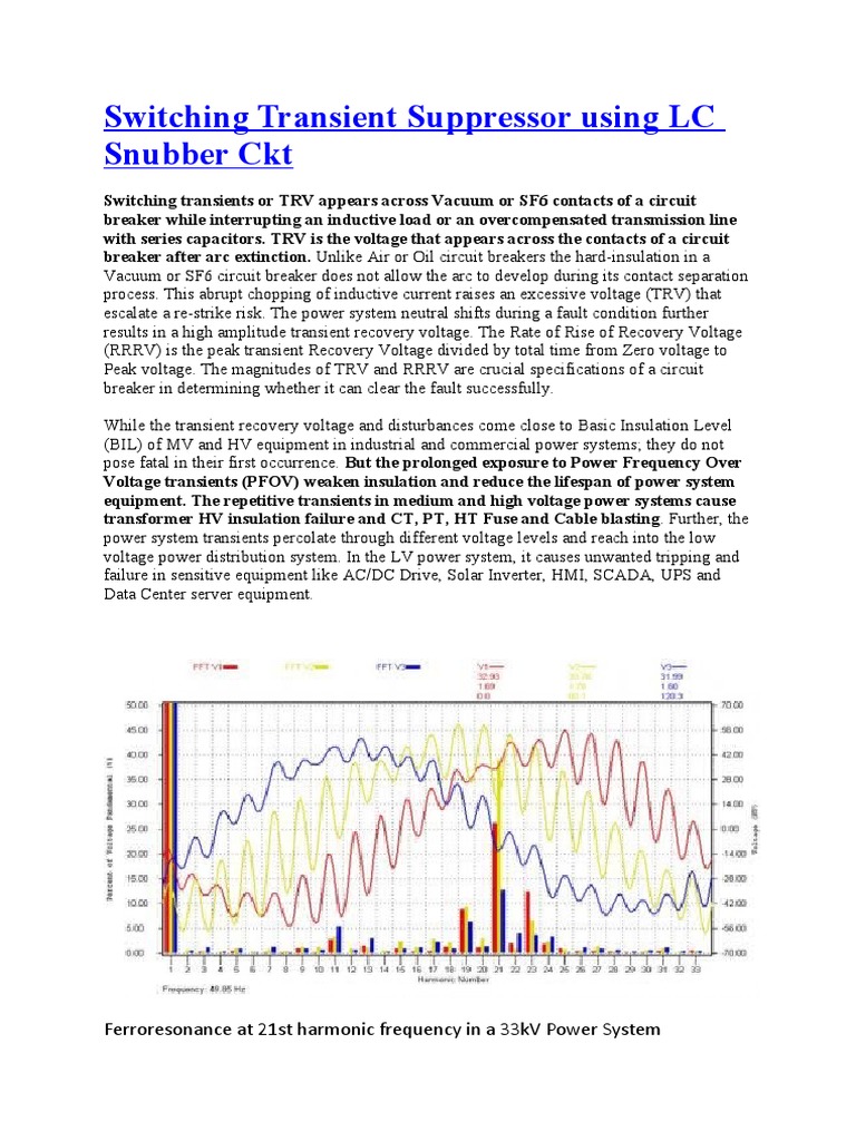 Transient Recovery Voltage | PDF | Capacitor | Electric Arc