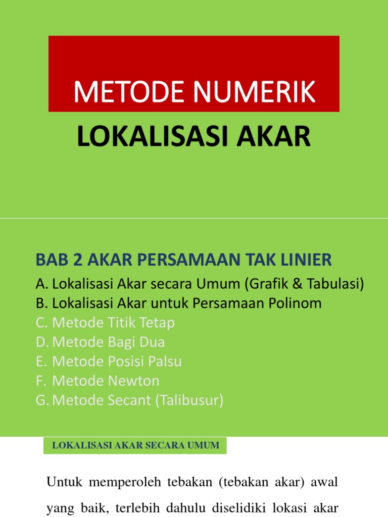 Lokalisasi Akar | PDF