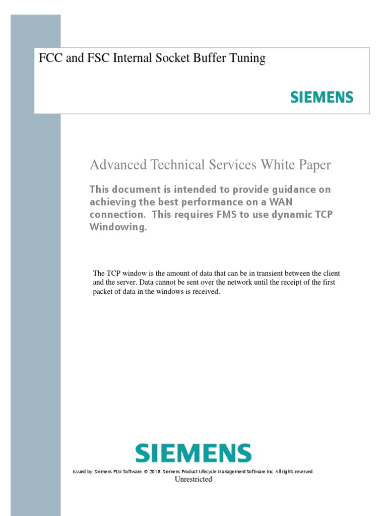 FCC and FSC Internal and Socket Buffer Tuning v4.3 | PDF