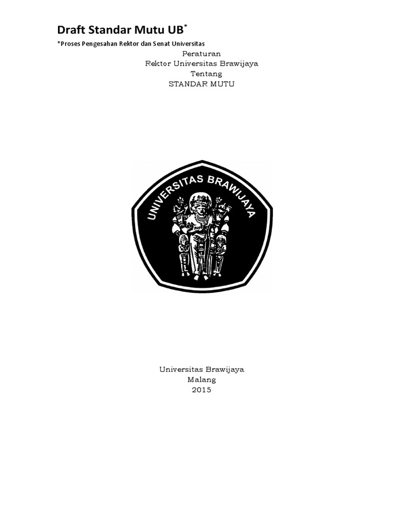 Standar Mutu UB | PDF