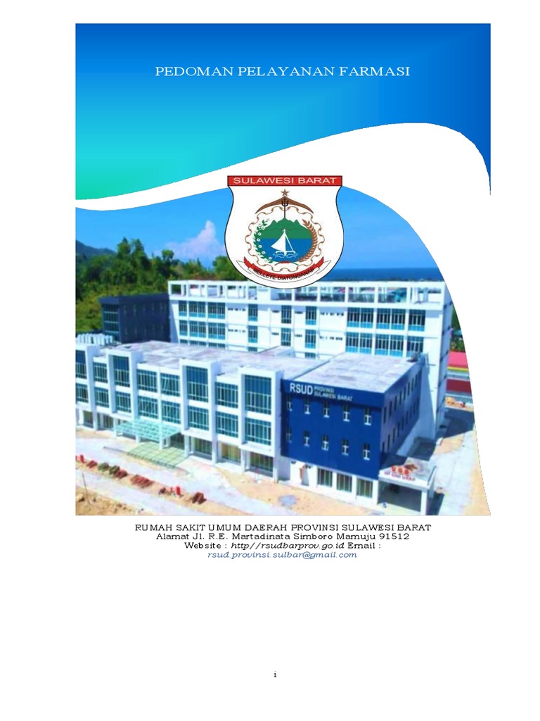 Pedoman Pelayanan Farmasi Rsud Prov Sulbar | PDF | Pengembangan Diri | Sains & Matematika