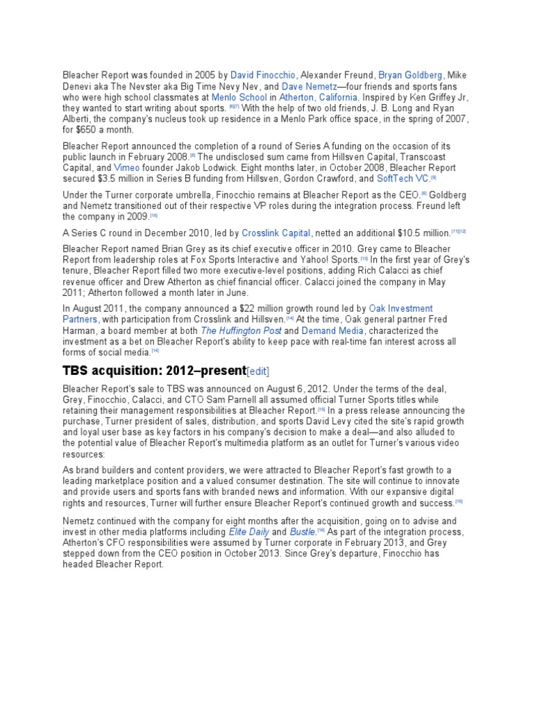 TBS Acquisition: 2012-Present: David Finocchio Bryan Goldberg Dave ...