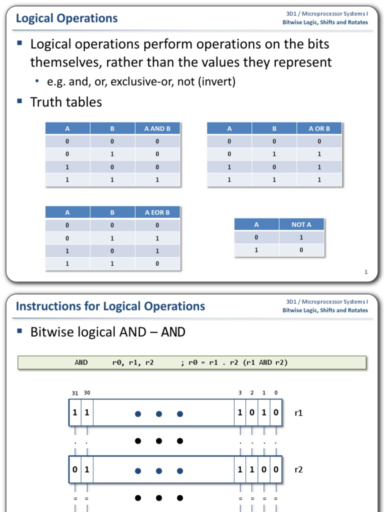 05 LogicShift | PDF | Mathematical Notation | Theoretical Computer Science