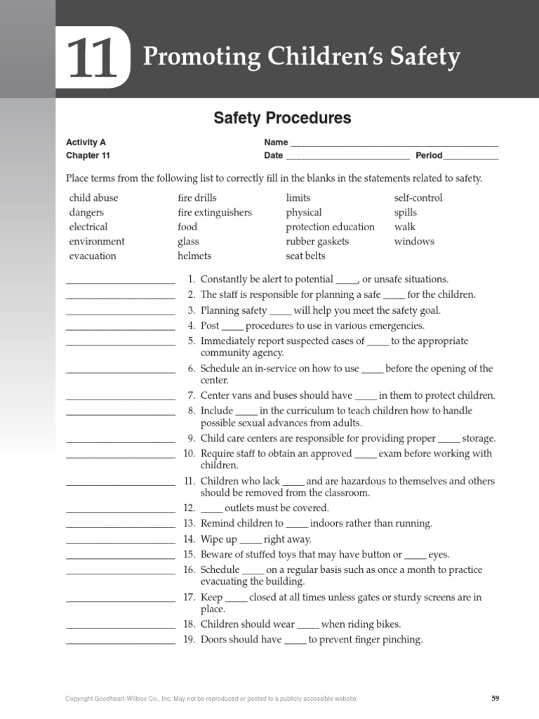 Chapter 11 Safety Procedures | PDF | Safety