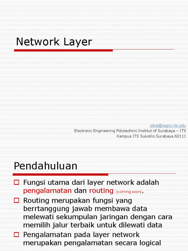 Modul 4-2 Network Layer | PDF | Komputer